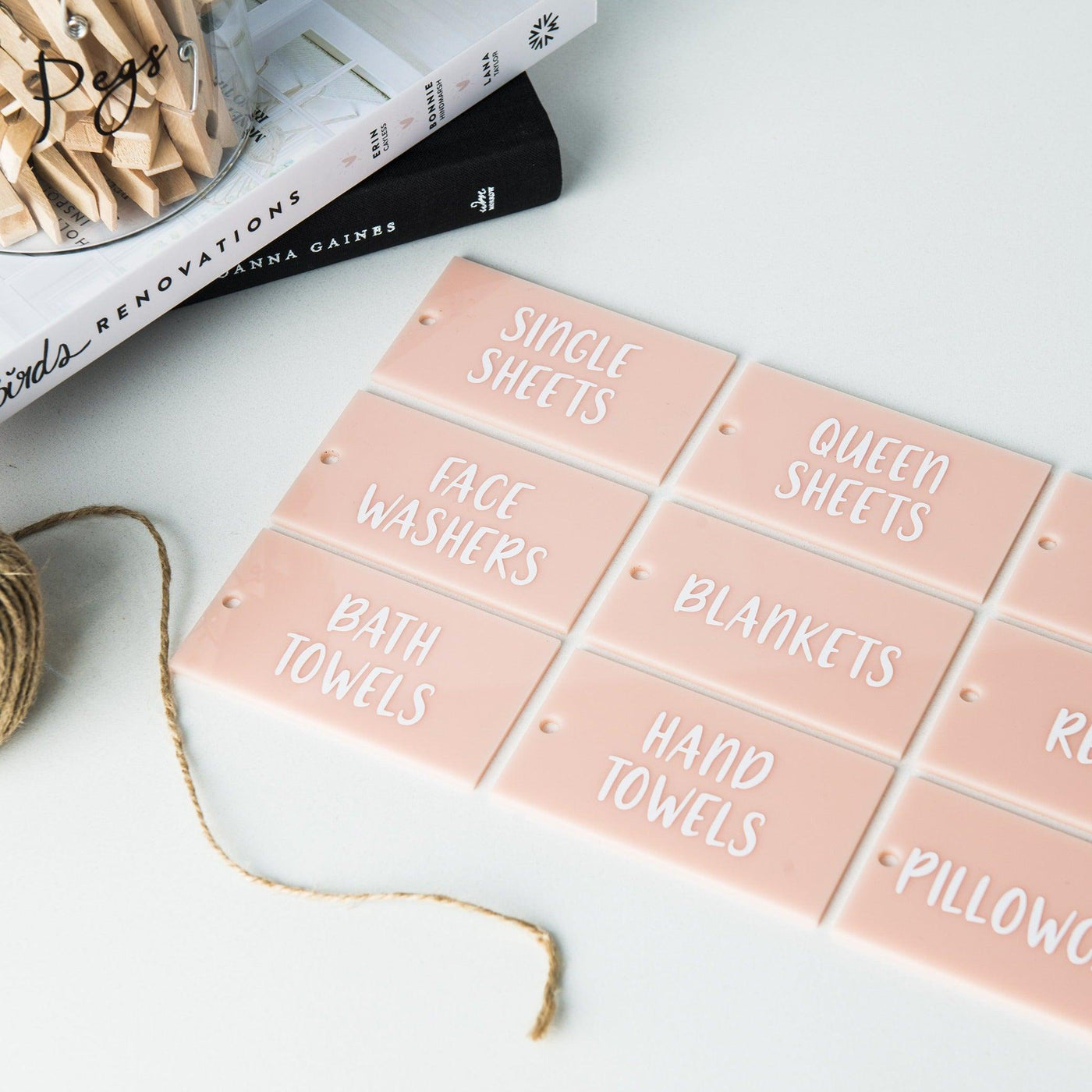 Shop Swing Acrylic and Bamboo Tags (with custom labels) — Little Label Co