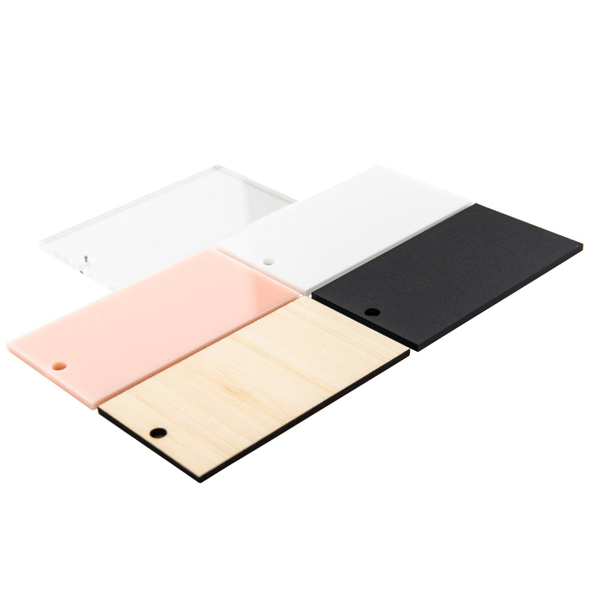 Swing Acrylic/Bamboo Tags (without label) - Little Label Co